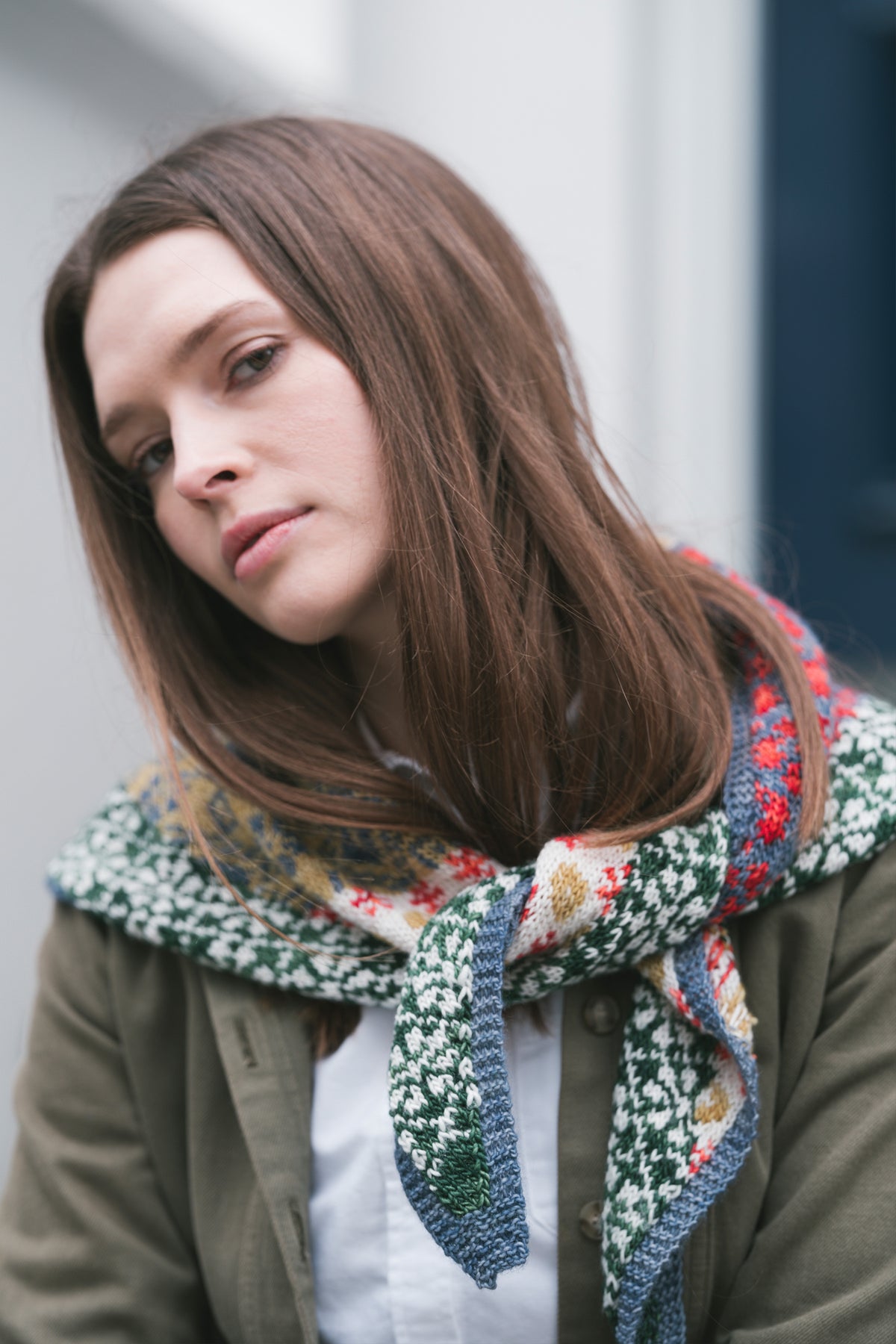 Folky Scout Mini Shawl – Florence Spurling Studio